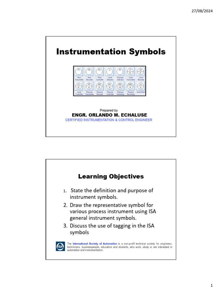 Instrument-Symbols Rev2024 | PDF | Instrumentation | Equipment