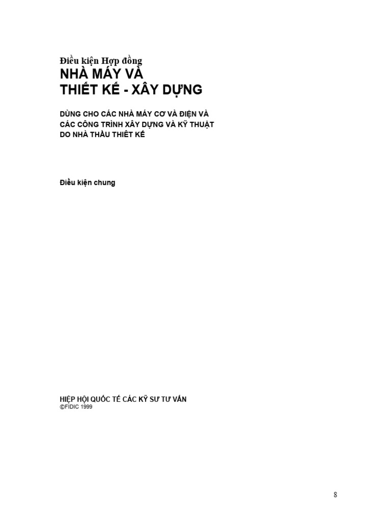 Fidic 1999 Yb VN | PDF