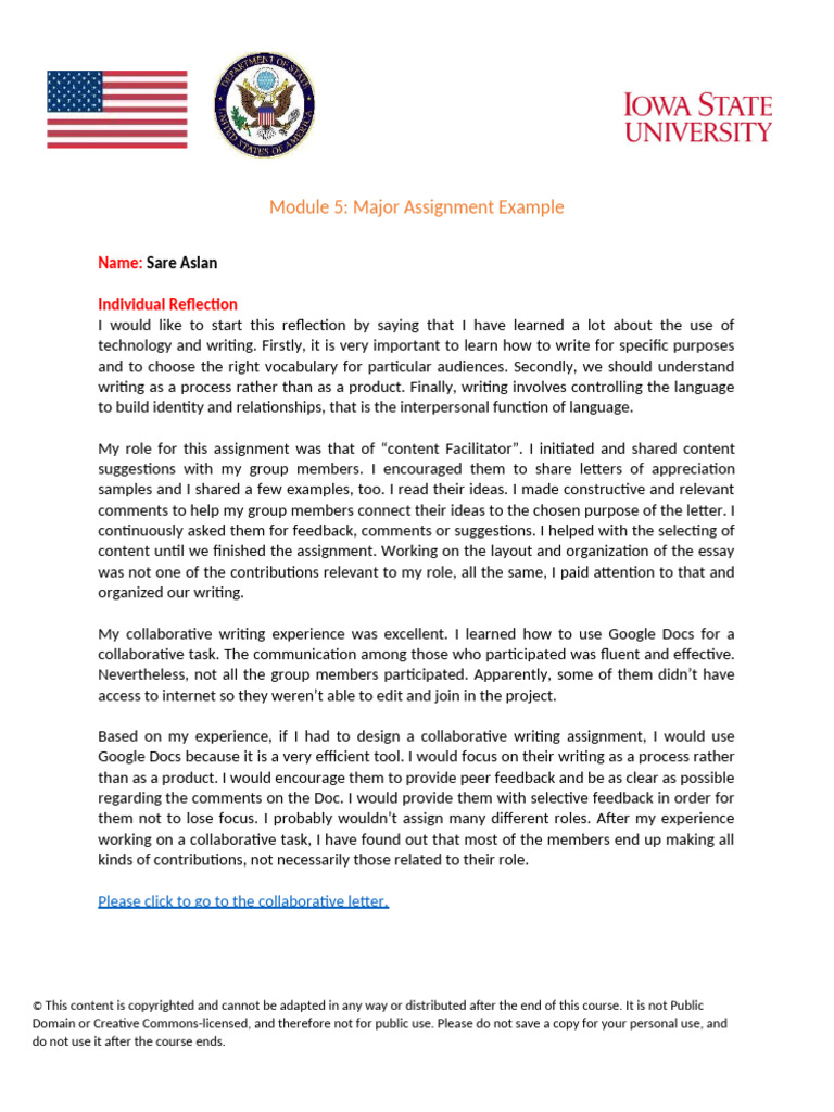 Major Assignment | PDF | Cognition | Learning