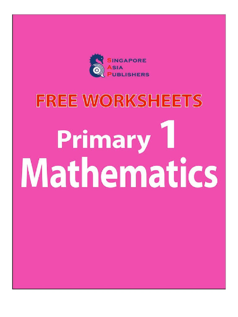 Primary 1 Maths Worksheet by SAP | PDF