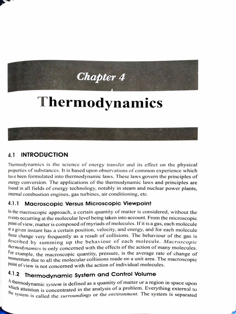 Unit-4 Thermodynamics | PDF