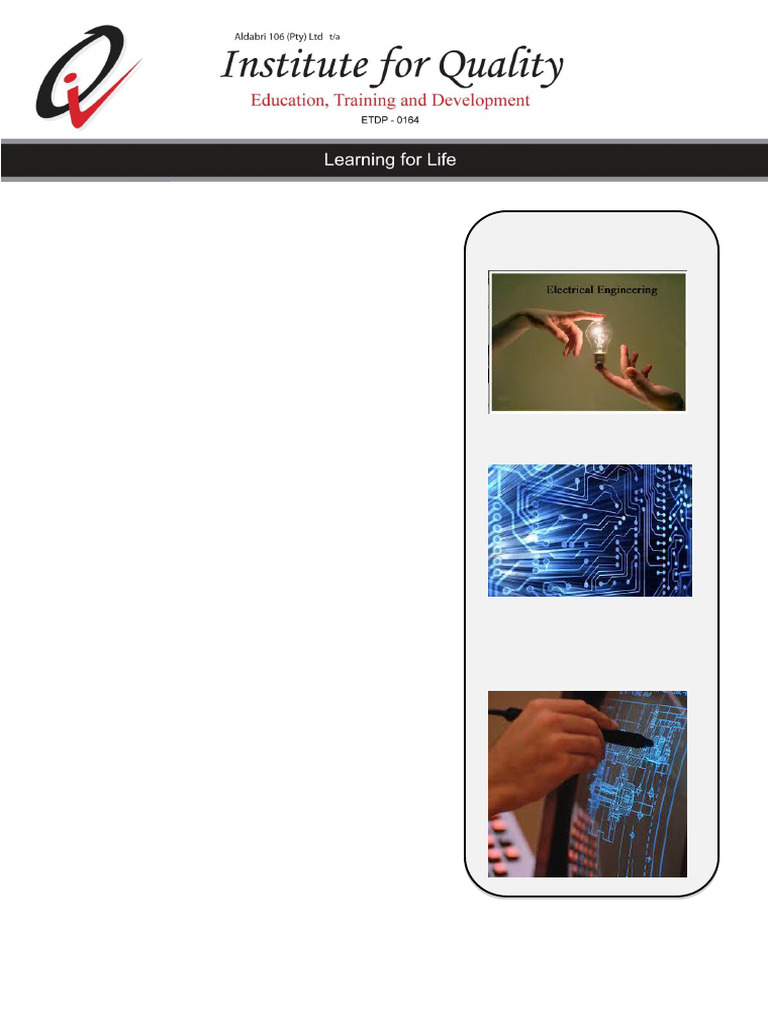 Electrical Engineering NQF Level 4 Course | PDF | Engineering ...