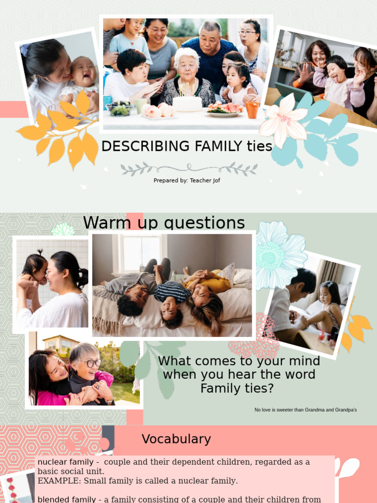 Understanding Family Ties and Types | PDF | Family | Grandparent