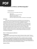 Chapter 1 - Meaning and Relevance of History | PDF | Historian | Primary Sources