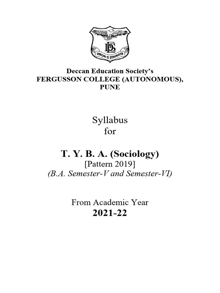 Tyba Sociology Syllabus With Course Outcomes | PDF | Methodology | Qualitative Research