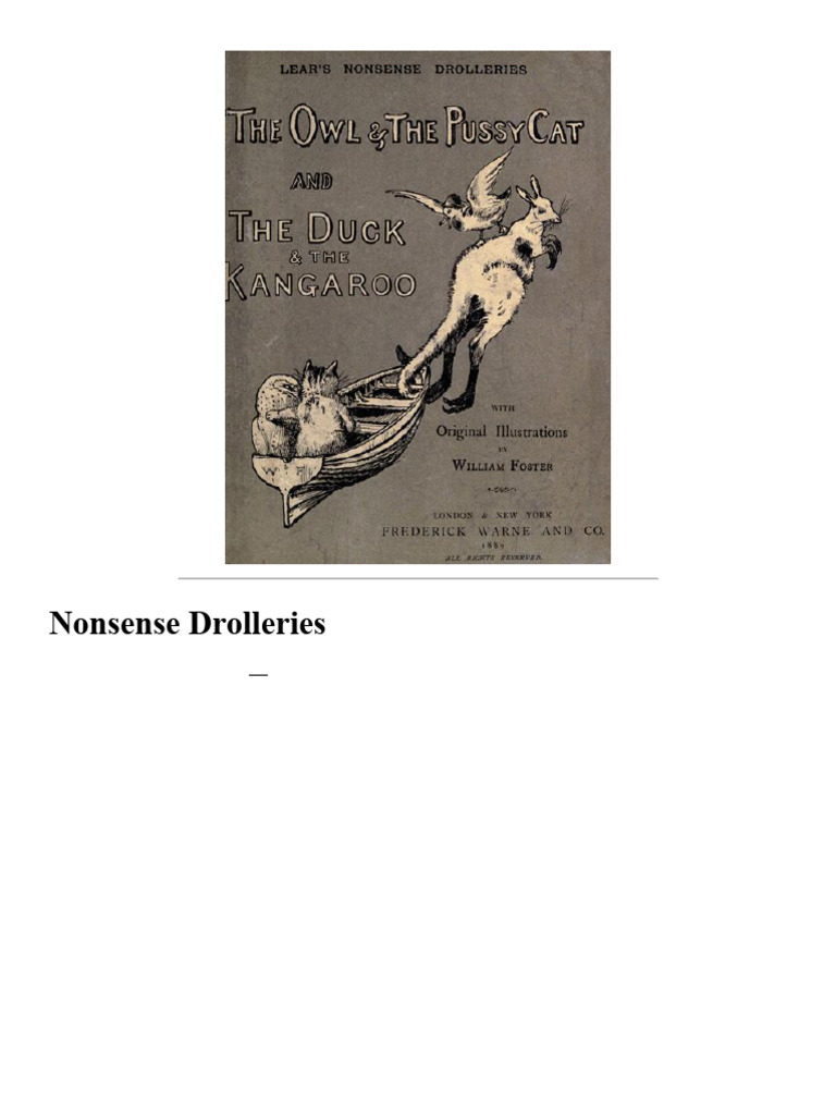 Nonsense Drolleries | PDF
