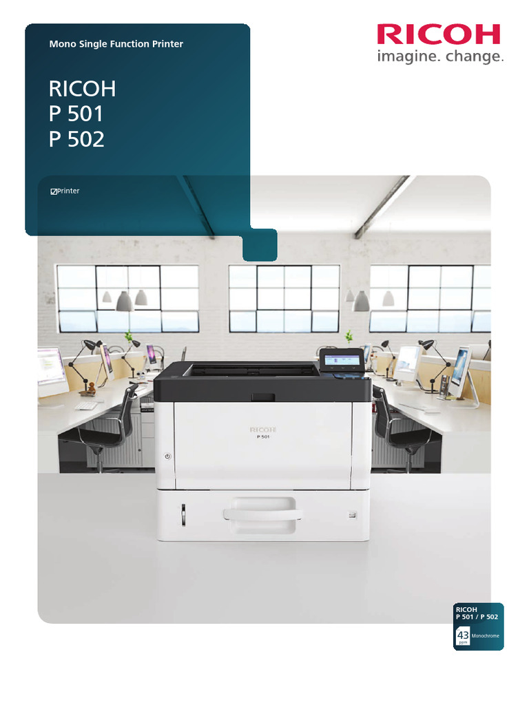 RICOH_P501_and_P502 | PDF | Printer (Computing) | Computer Network