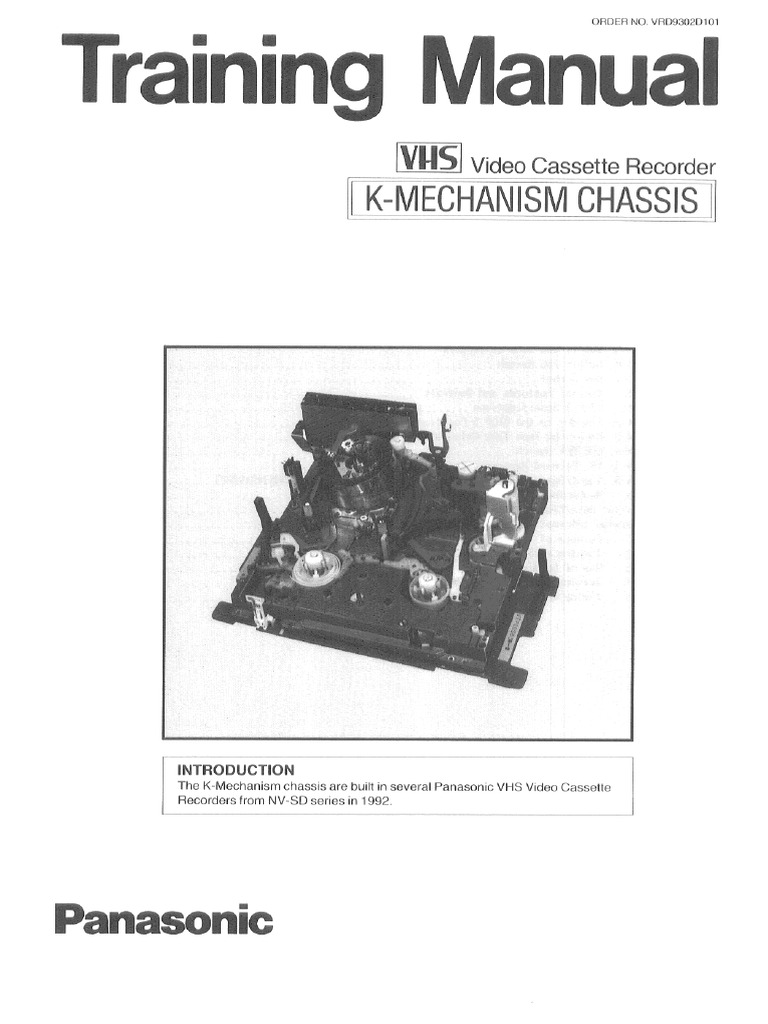 Panasonic K Mechanism Training Manual | PDF