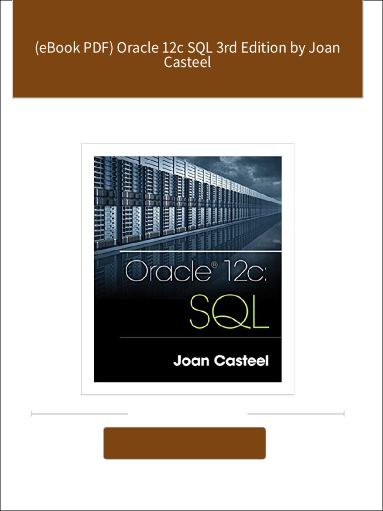 (Ebook PDF) Oracle 12C SQL 3Rd Edition by Joan Casteel | PDF | Database Index | Data Management
