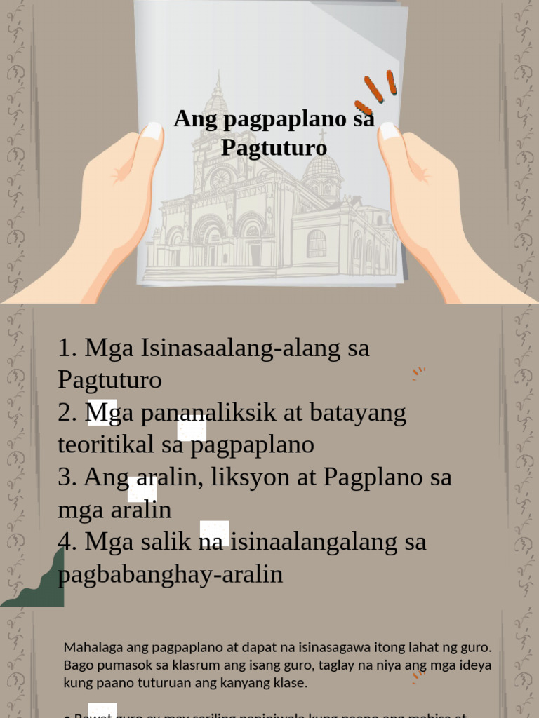 Pagplaplano Sa Pagtuturo | PDF