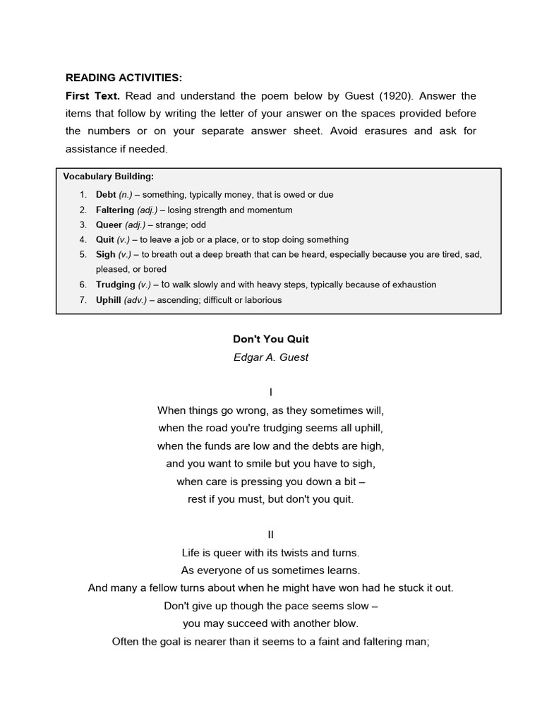 Getting The Main Idea FINAL | PDF