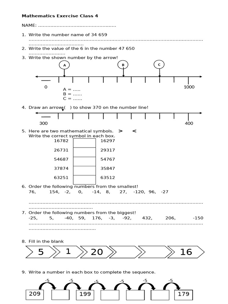 Soal Lat Mathematics 4th Grade | PDF | Mathematics