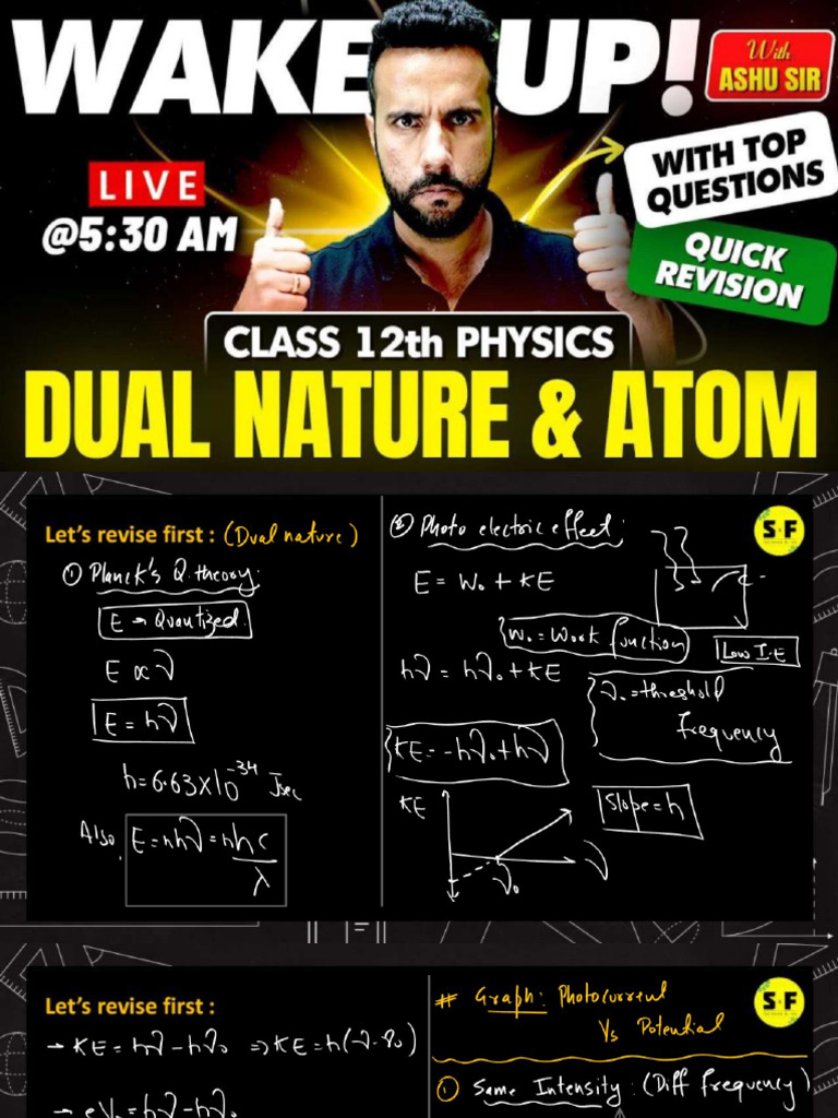 Wake Up With Ashu Sir Dual and Atom | PDF