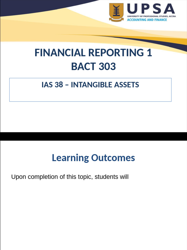 FR I - IAS 38 - Intangible Assets | PDF | Intangible Asset | Financial Economics
