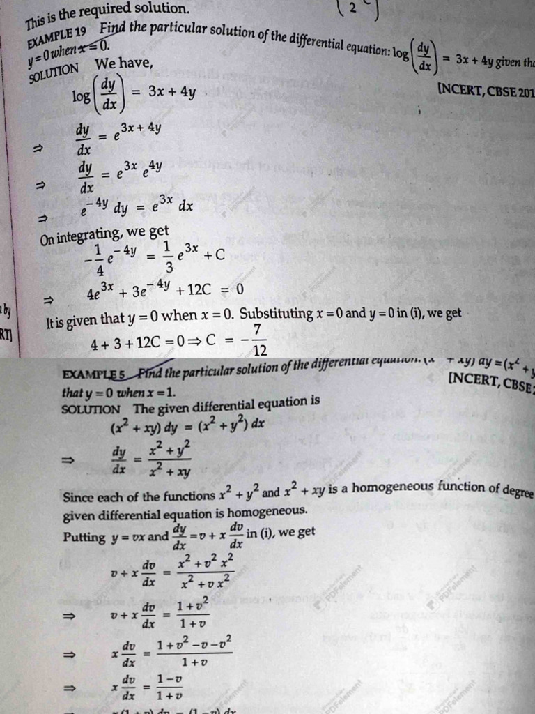 Differential Equation | PDF