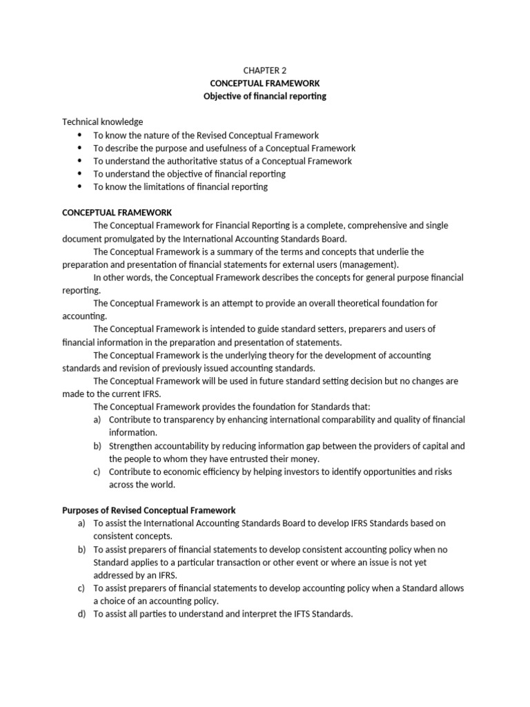 Objective of Financial Reporting | PDF | Equity (Finance) | International Financial Reporting ...