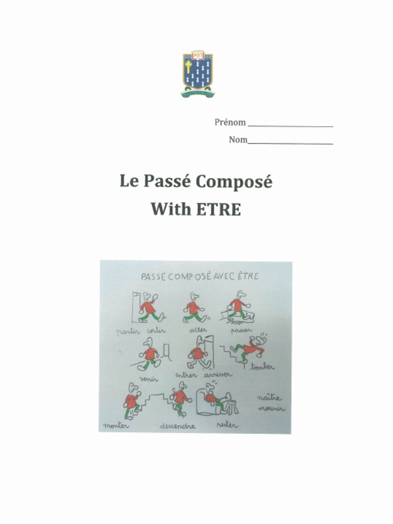 Le Passe Compose With Etre | PDF