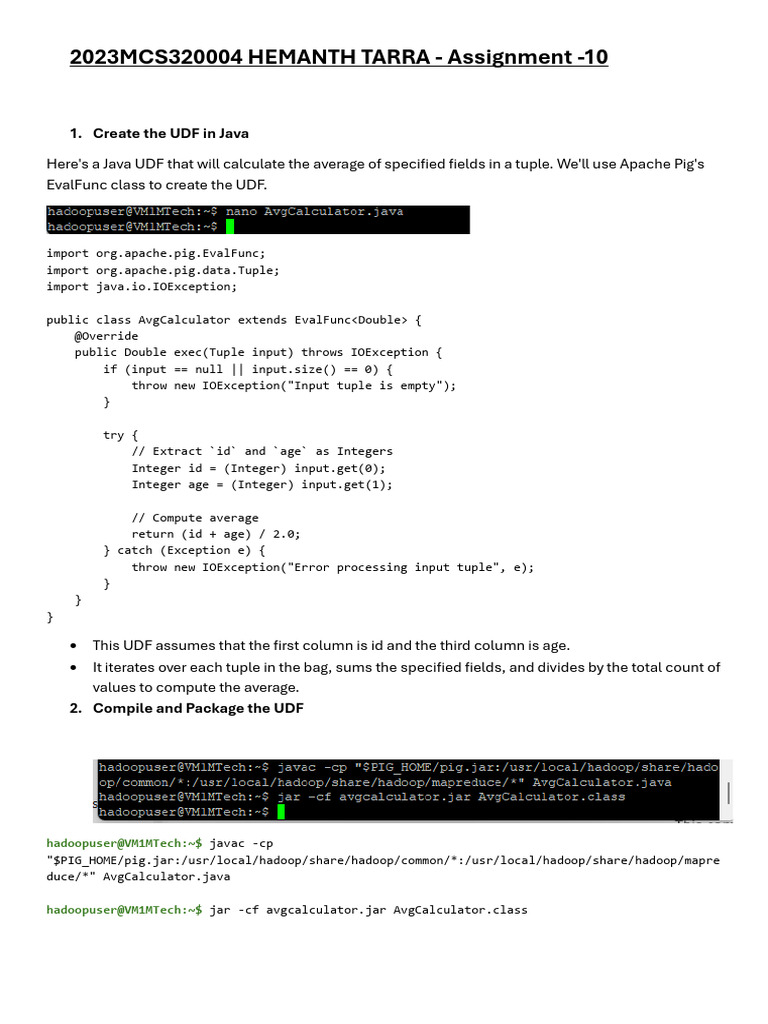 2023MCS320004 HEMANTH TARRA-Assignment10 | PDF