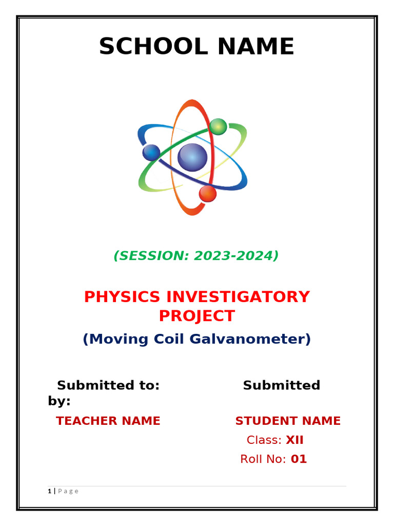 Introduction Certificate and Acknowledgement Page For Physics (Moving ...