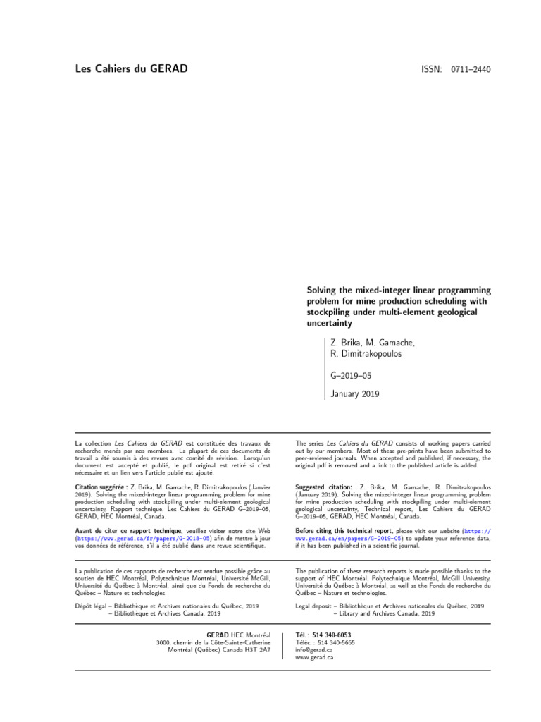 Solving The Mixed Integer Linear Program Pdf Mathematical 2309