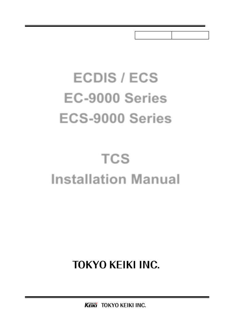 CMRC-23-004 - EC-9000 - TCS - Installation Manual | PDF | Ships