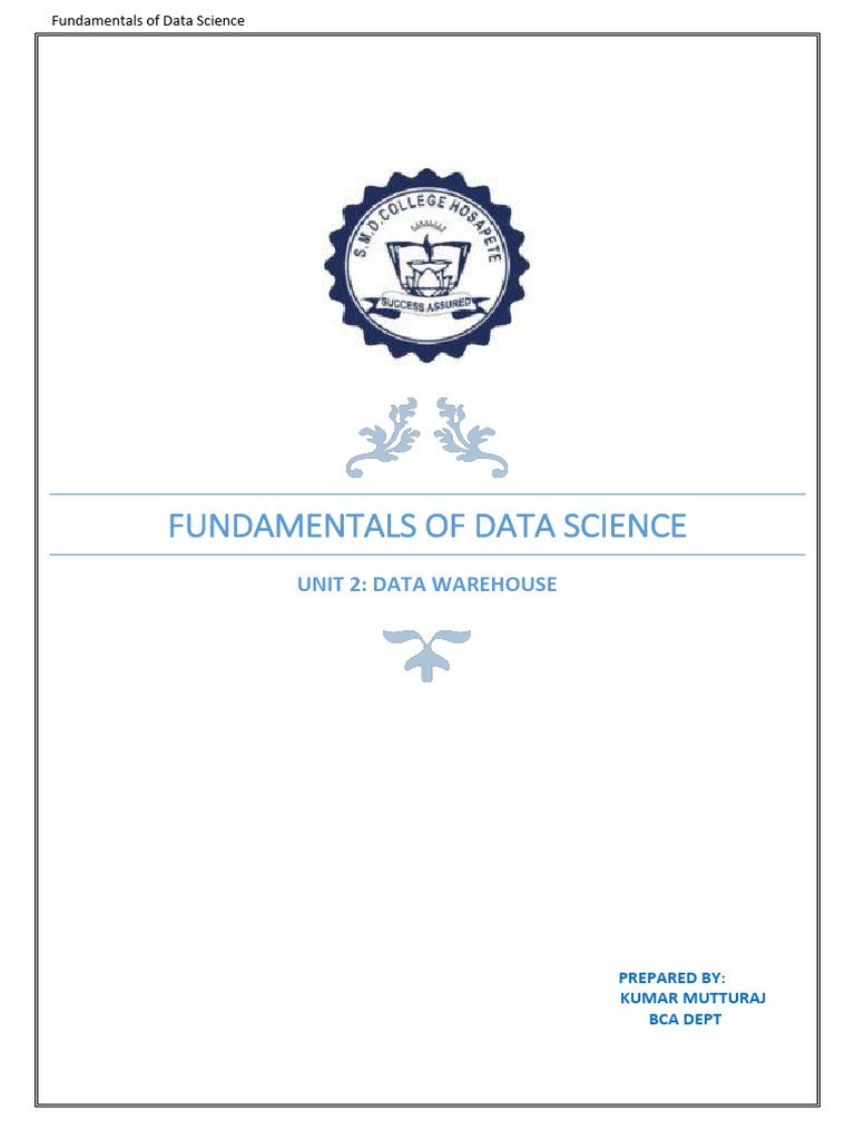 Unit_2 Data Warehouse | PDF | Data Warehouse | Data Compression Unit_2 Data Warehouse | PDF | Data Warehouse | Data Compression