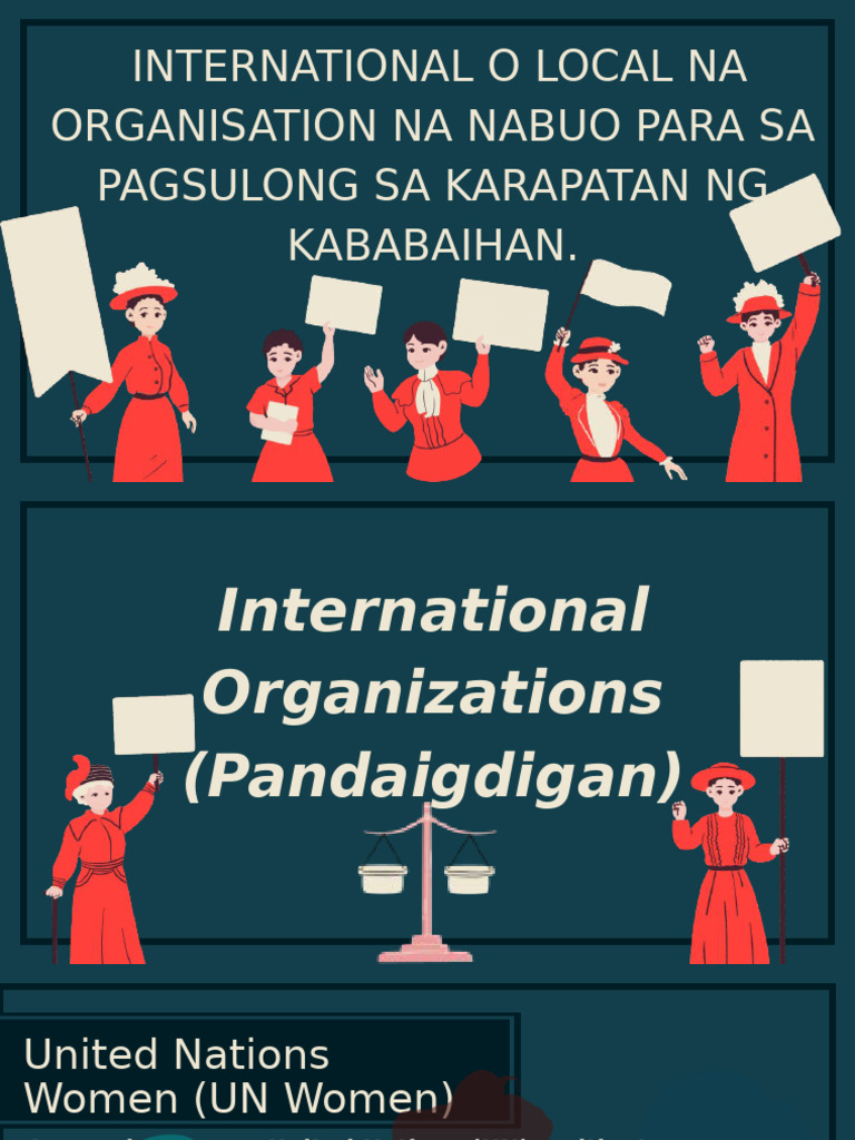 International o Local Na Organisation Na Nabuo para Sa Pagsulong Sa ...