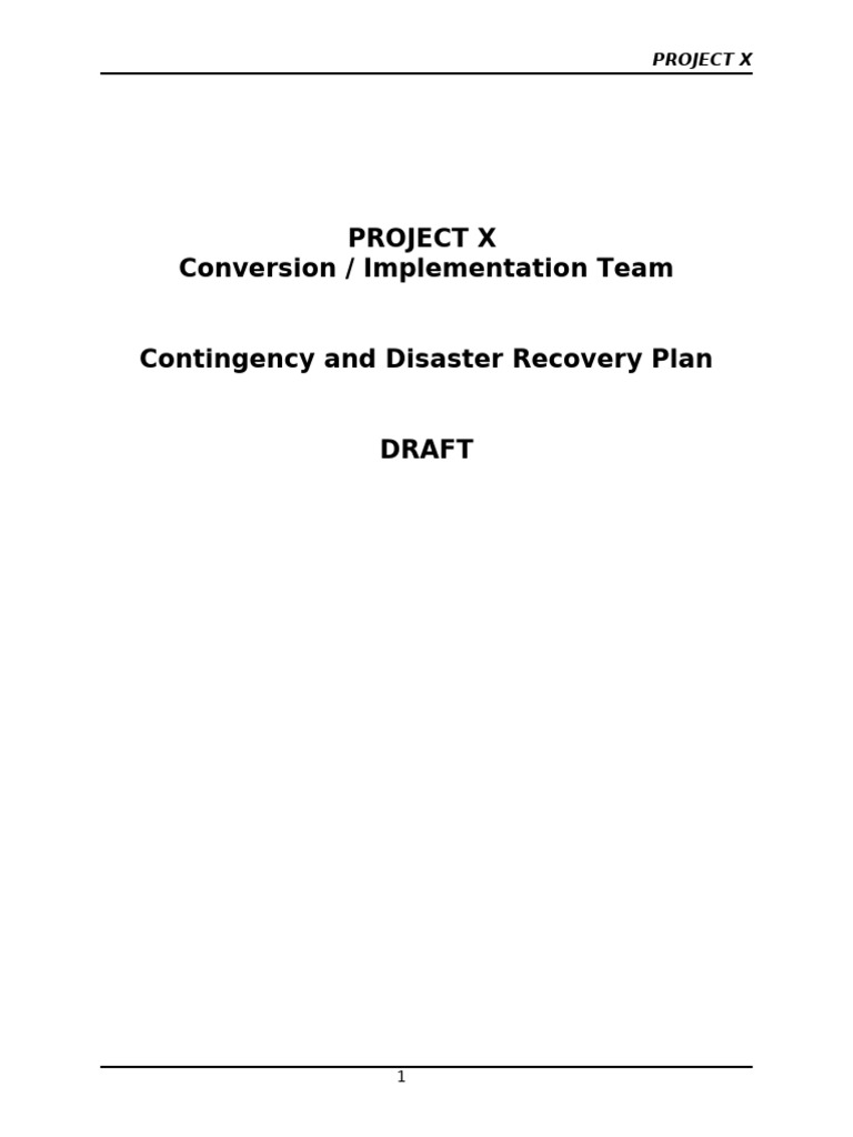 Conversion Contingency Plan | PDF | Information Technology | Computing