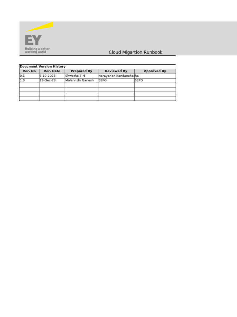 Cloud Migration Runbook Guide | PDF | Computing | Information Technology
