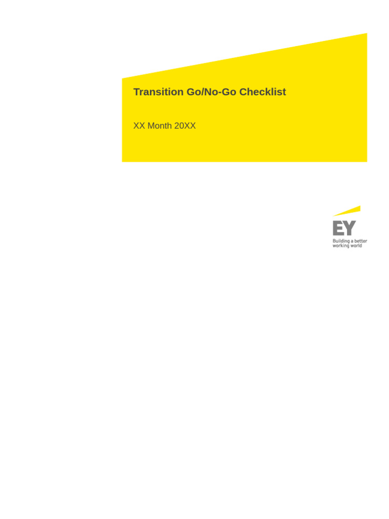 Banking Go/No-Go Checklist Overview | PDF | Automated Teller Machine ...