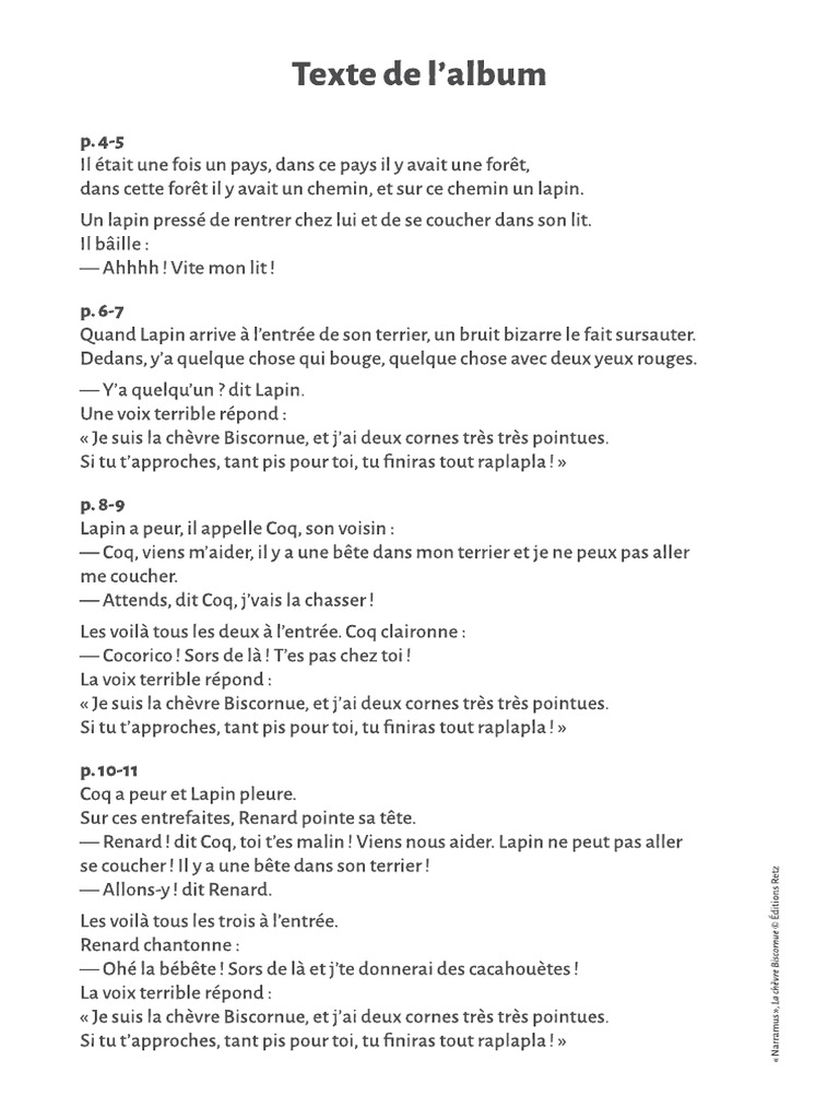 La Chèvre Biscornue | PDF