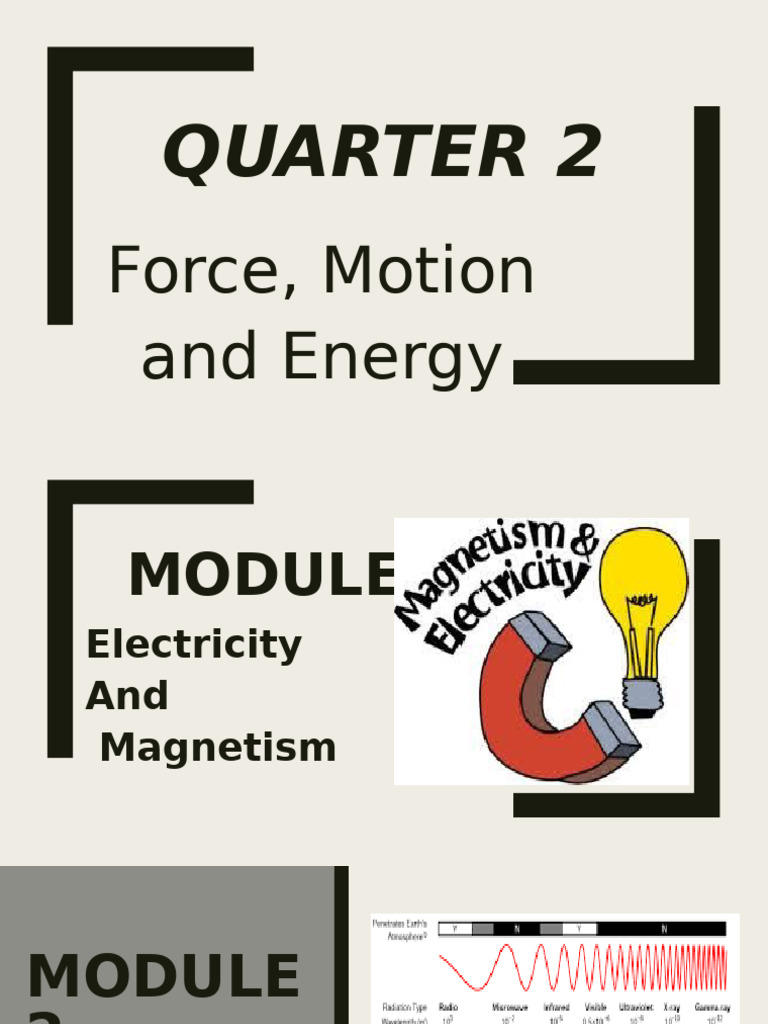 Quarter 2 Force Motion and Energy | PDF | Electric Charge ...