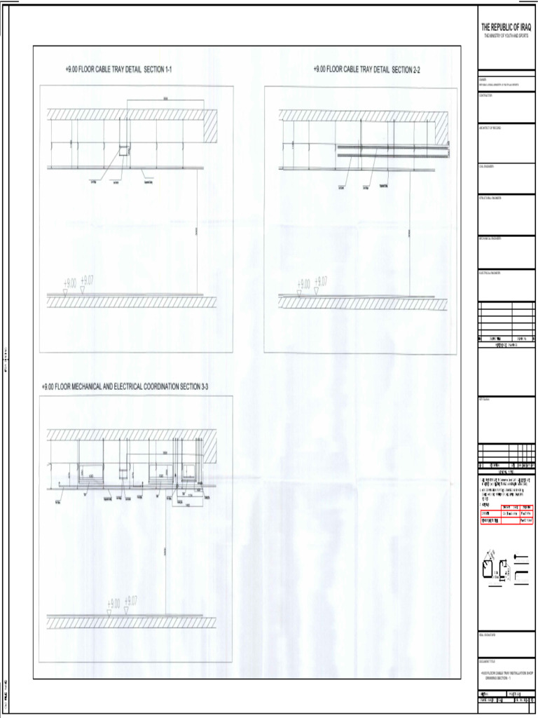 +9.00 Floor Cable Tray Installation Shop | PDF