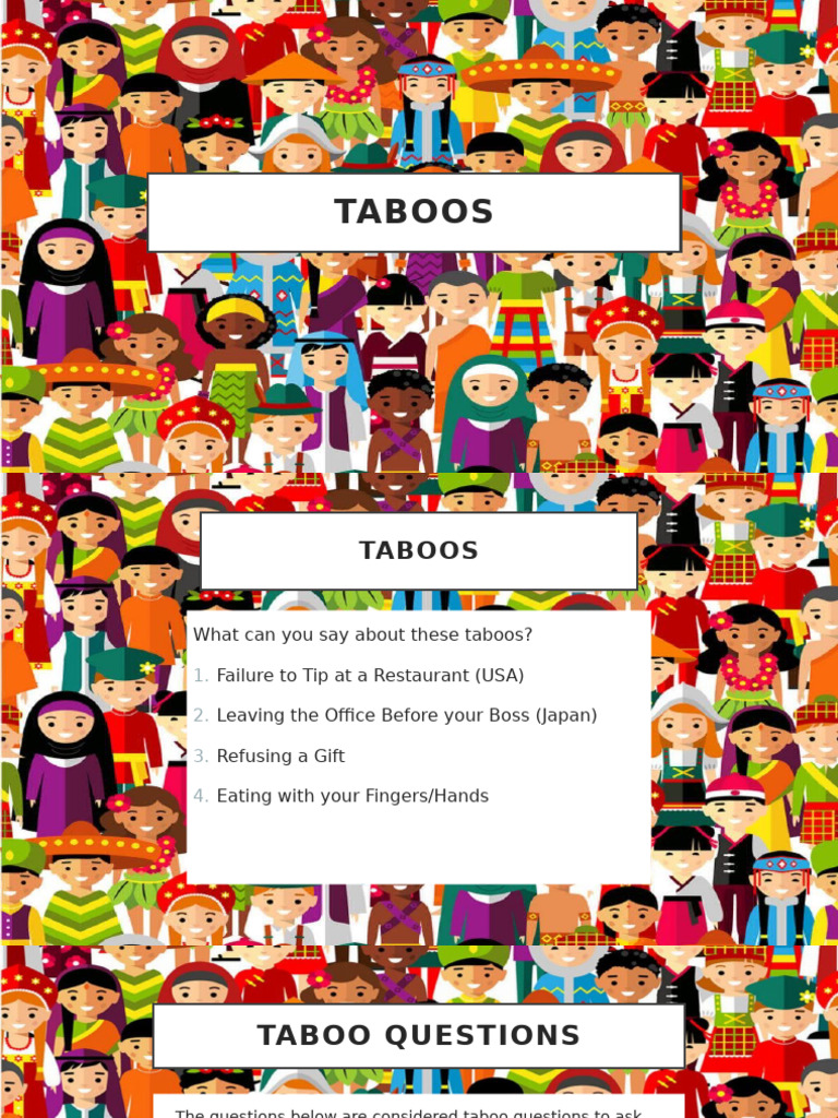 Taboos | PDF | Taboo | Profanity