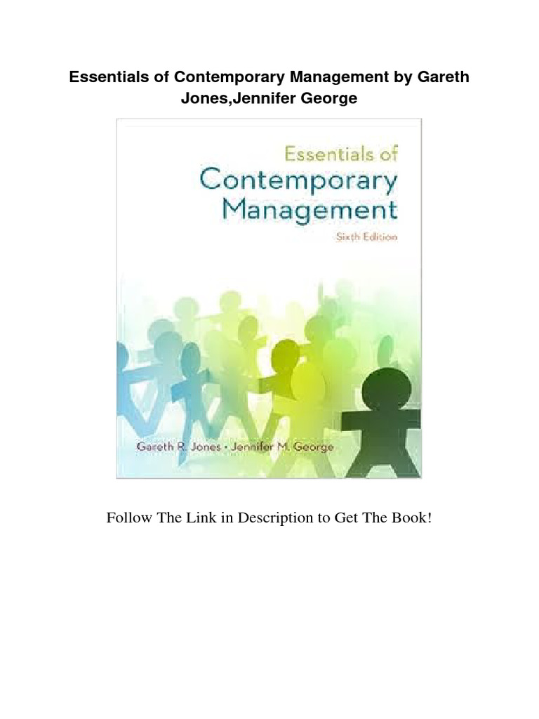 Essentials of Contemporary Management by | PDF