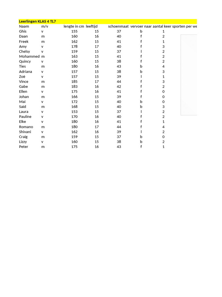 Wiskunde PO Excel | PDF