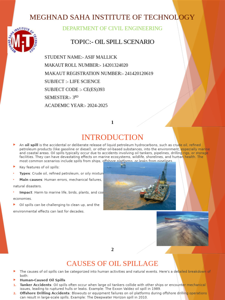 Oil Spill Scenario: Causes & Effects | PDF | Oil Spill | Petroleum