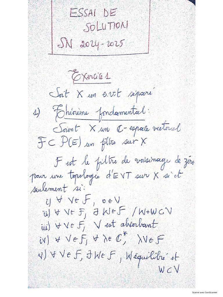 Essai de Solution SN EVt 2425 | PDF