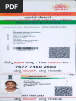 Format of True Type Copy of Aadhar Card | PDF