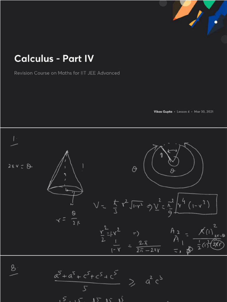Calculus Part IV With Anno | PDF