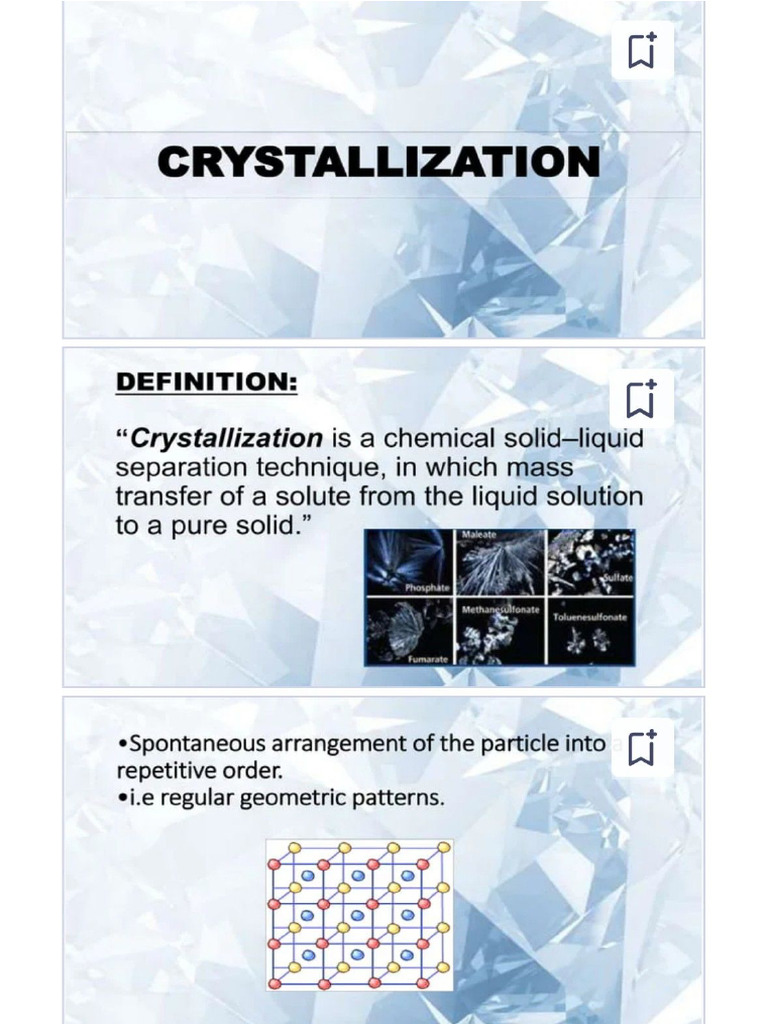 Crystallization in Food | PDF