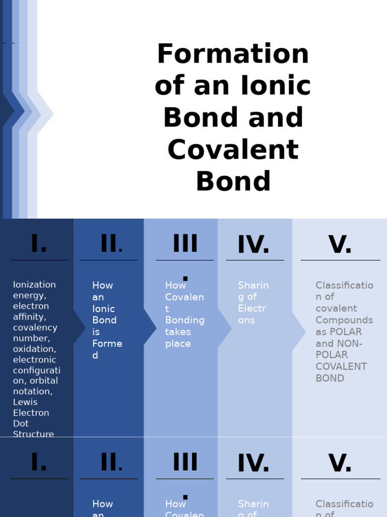 Formation of Ionic Bond and Covalent Bond | PDF | Covalent Bond ...