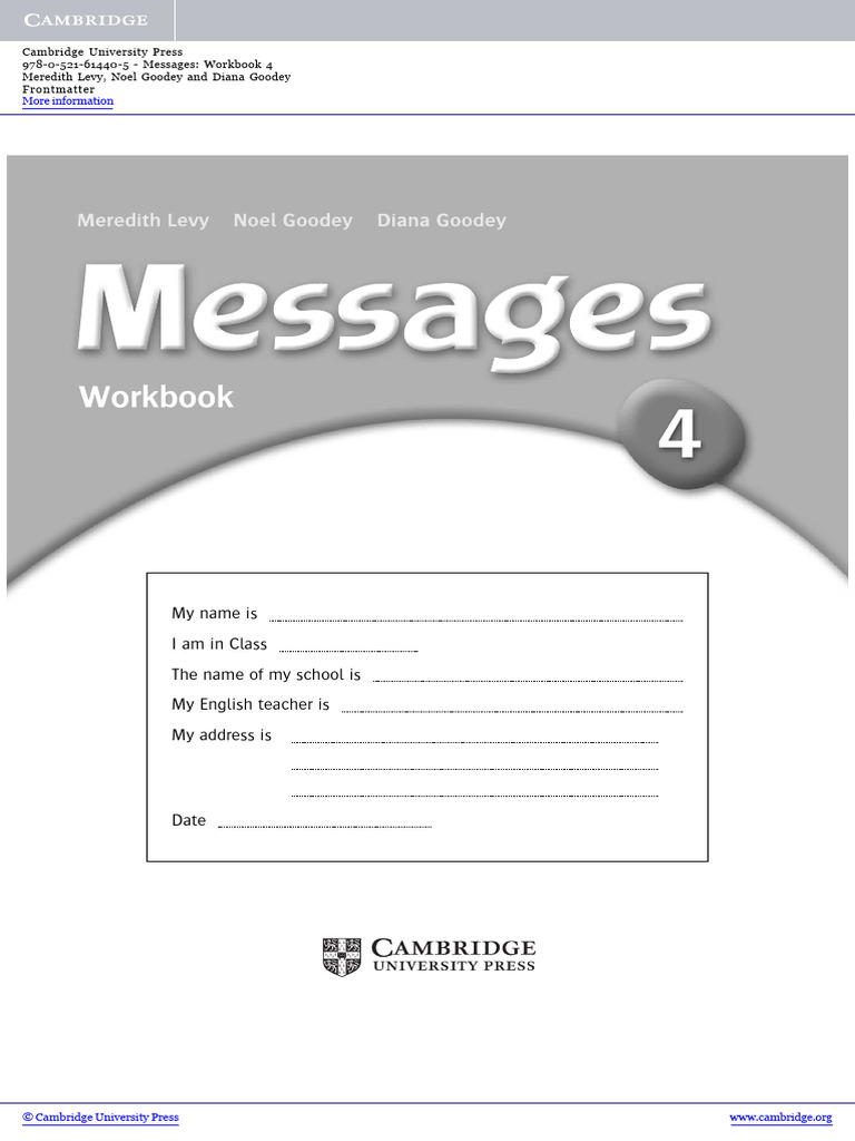 Messages Workbook 4 Overview | PDF | Elvis Presley