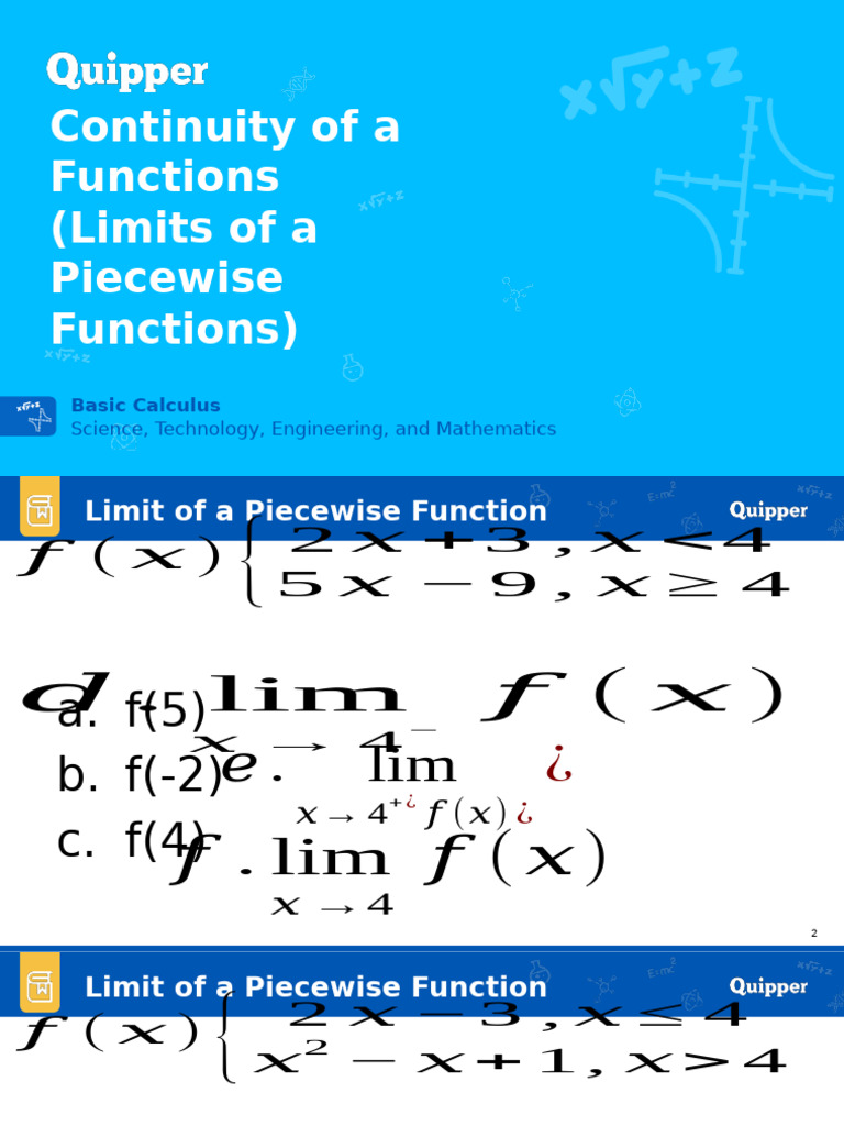 Limits-of-Piecewise-Functions | PDF