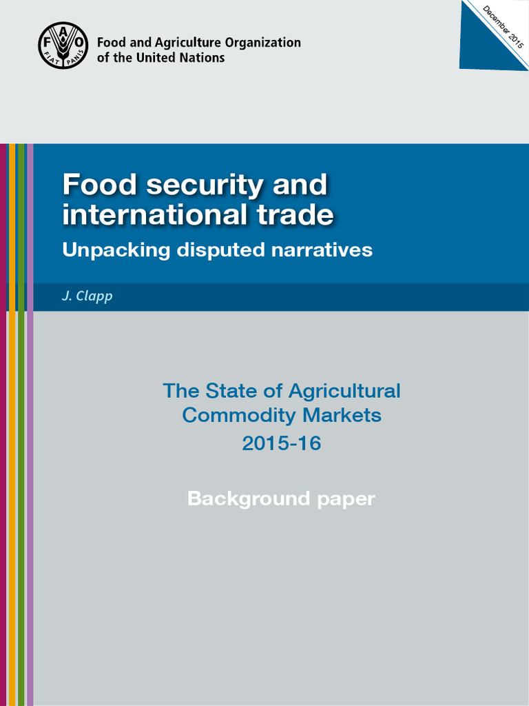 LE_4_Clapp_2015_Food_security_and_international_trade_FAO | PDF | Food Security | Malnutrition