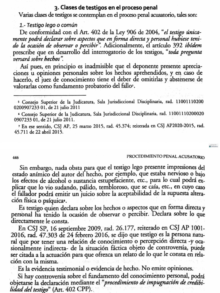 Tipos de Testigos | PDF