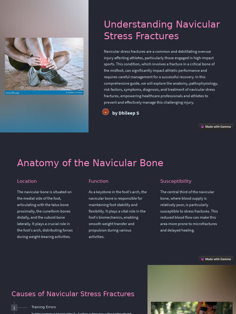 Understanding-Navicular-Stress-Fractures (2) | PDF | Foot | Bone