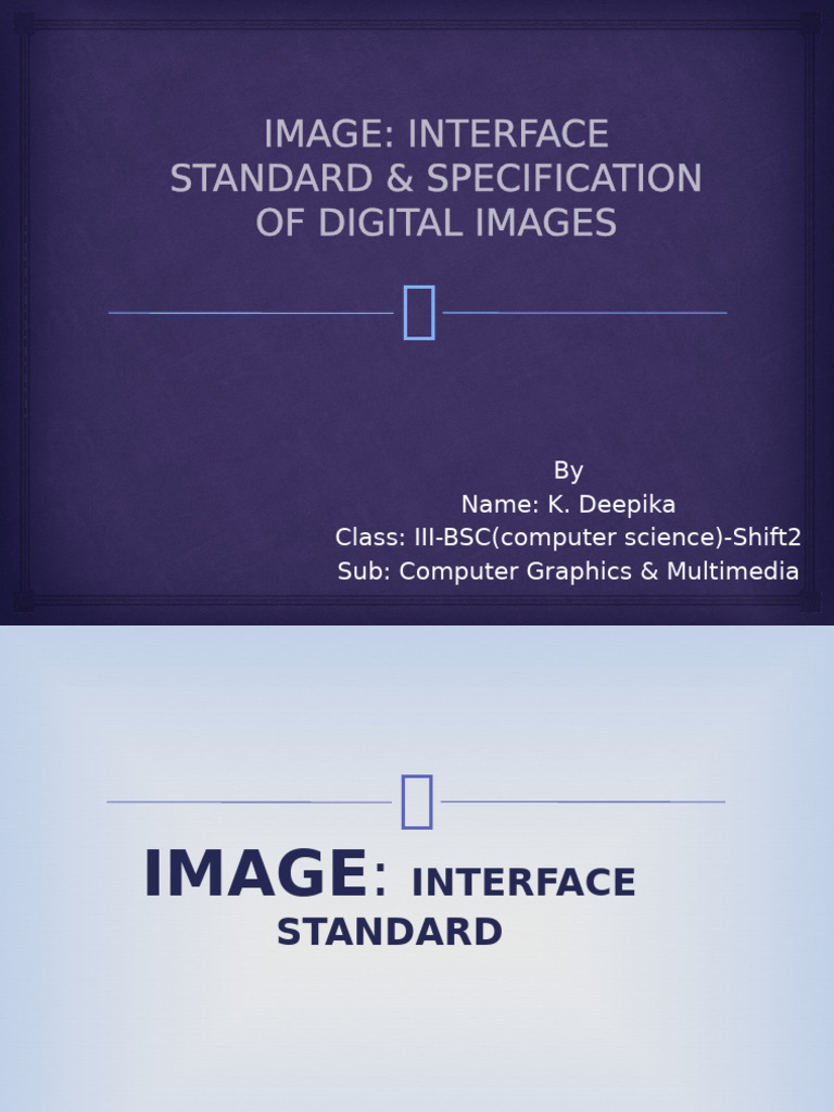 Digital Image Interface Standards Guide | PDF | Pixel | Image Resolution