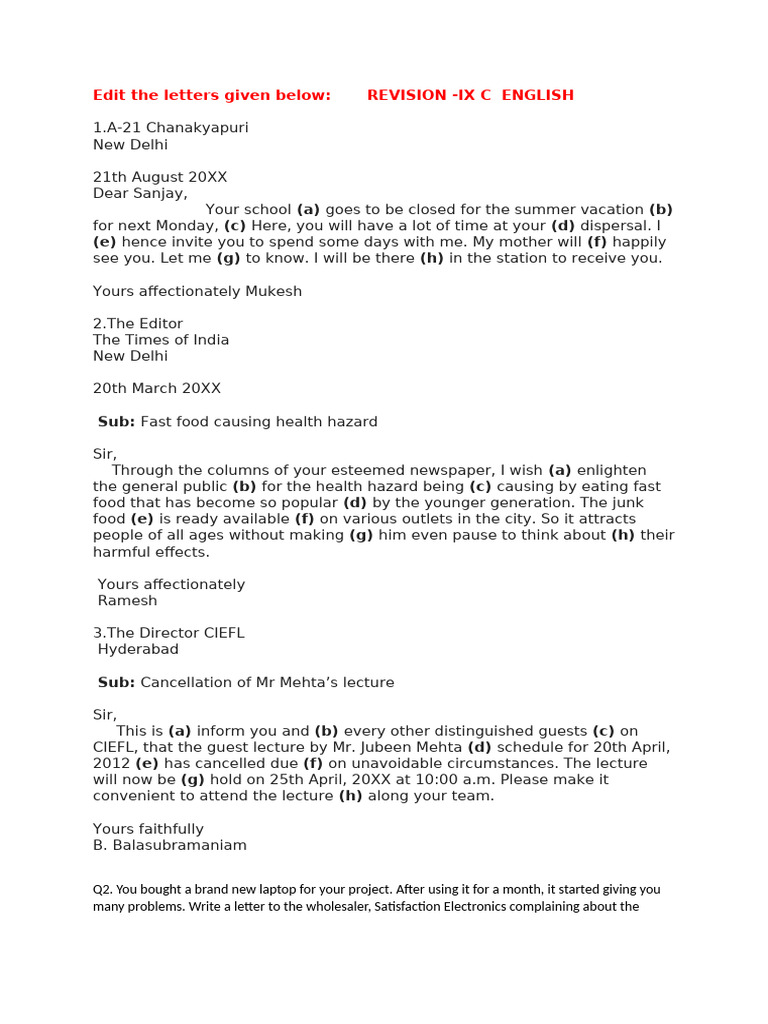 GRAMMAR REVISION | PDF