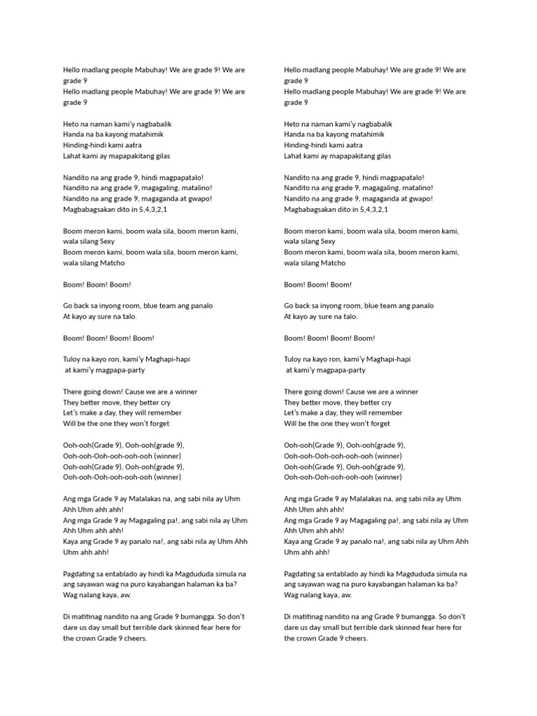 Cheer | PDF